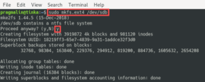 How to format and mount a USB drive in the Linux terminal - PragmaticLinux