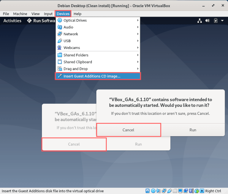 Install VirtualBox guest additions in Debian 10 - PragmaticLinux