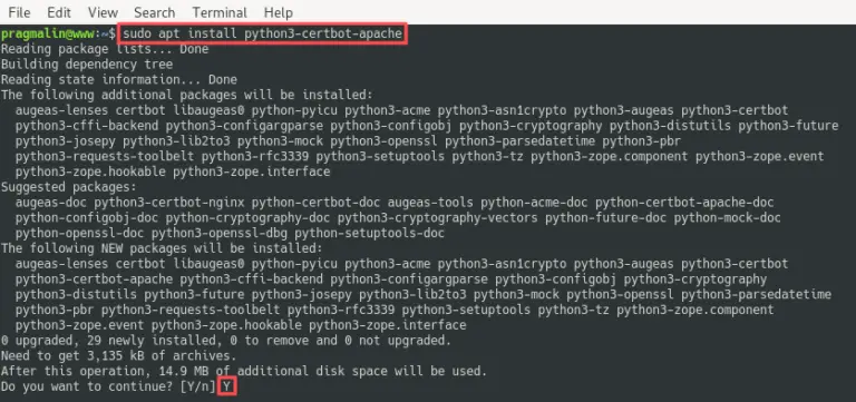 Install A Free Lets Encrypt Ssl Certificate On Debian 10 Pragmaticlinux