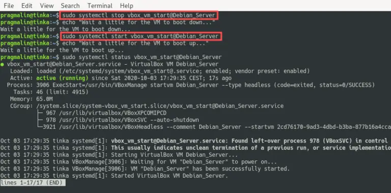 Start A Virtualbox Vm On Boot With Systemd Pragmaticlinux