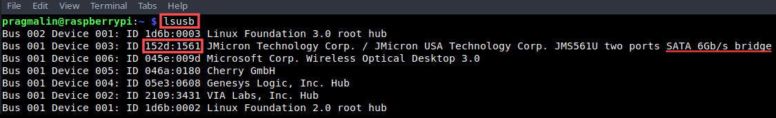 Fix for getting your SSD working via USB 3 on your Raspberry PI ...