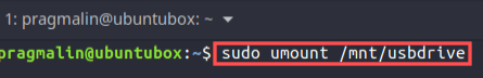 Manually mount a USB drive in the Linux terminal - PragmaticLinux