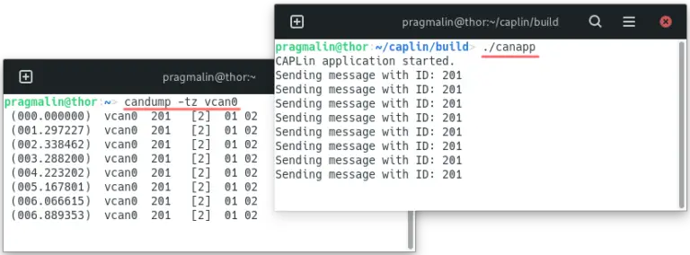 CAPLin framework to build a SocketCAN node application in C - PragmaticLinux