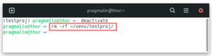 Create a Python virtual environment in the Linux terminal - PragmaticLinux