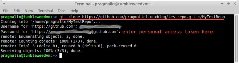 Create And Store Your Github Personal Access Token Pragmaticlinux